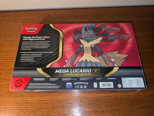 POKEMON TCG MEGA Lucario ex Premium Figure Collection Box sigillato in ...
