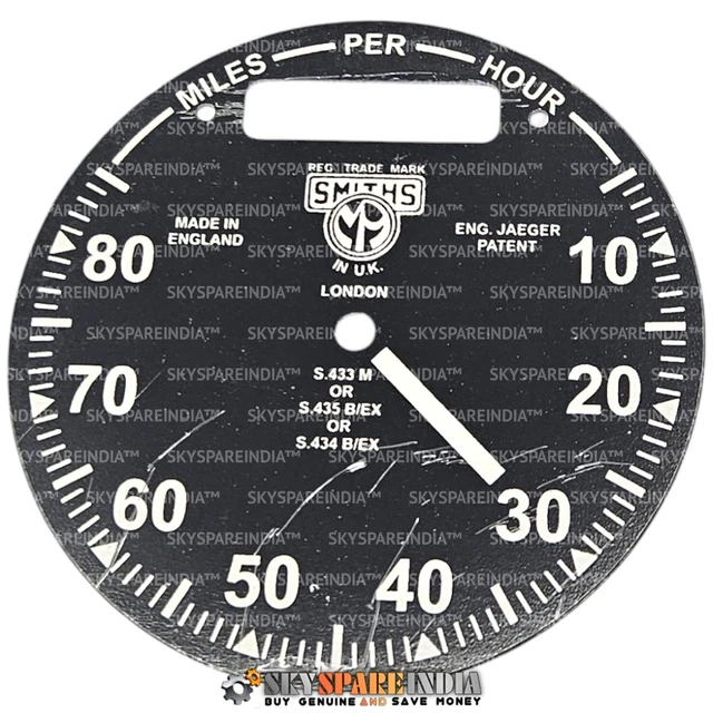 SMITHS CHRONOMETRIC SPEEDOMETER Face Dial For Triumph BSA Norton 10-80 ...