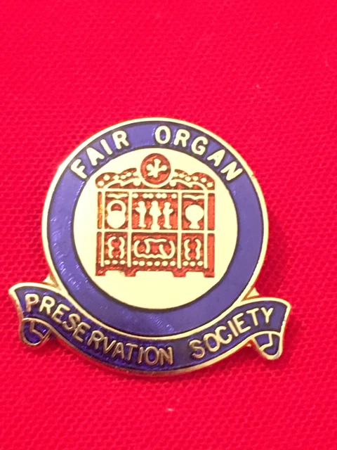 RARE FAIR ORGAN Preservation Society pin badge £8.95 - PicClick UK