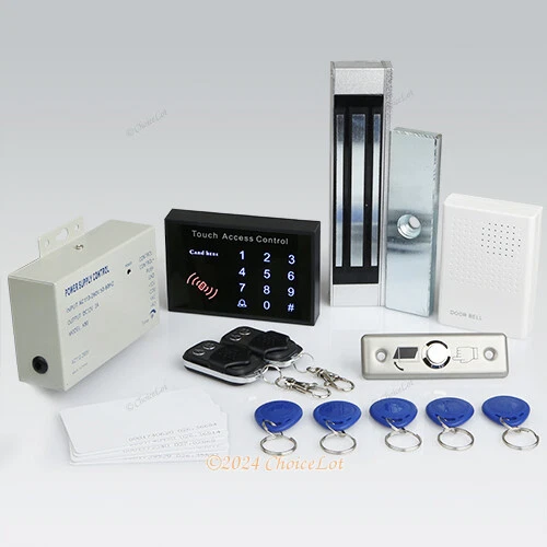 DIY RFID ACCESS Control System Kit+180kg Magnetic Lock+2Remote Controls ...