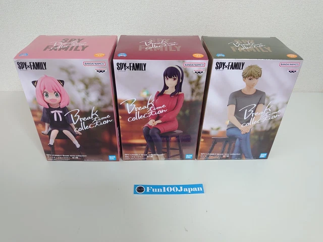 SPY X FAMILY Break Time Collection Anya Yor Loid Forger Figure Set of 3 ...