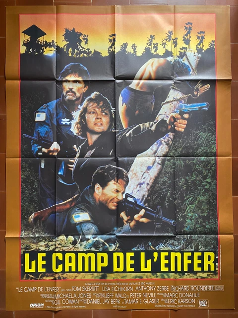 AFFICHE LE CAMP DE L'ENFER Eric KARSON Lisa EICHLORN Tom SKERRITT ...