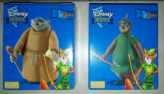 FAMOSA DISNEY ROBIN Hood Little John Friar Tuck figure lot MIB FREE S/H ...