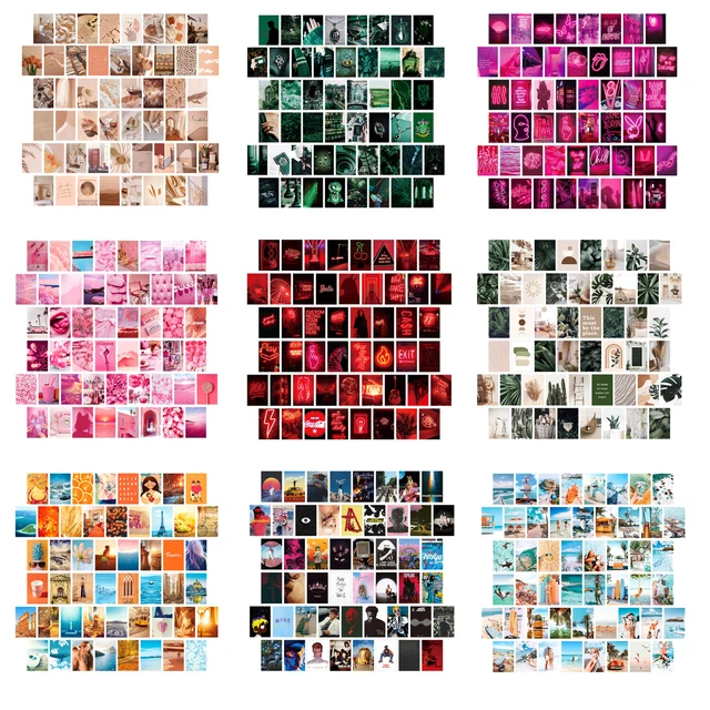 50PCS AESTHETIC PICTURES Wall Collage Kit Photo Collection Collage Room ...