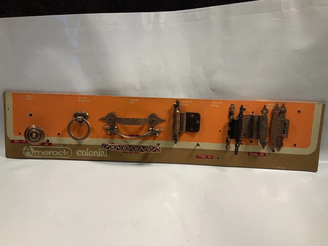 VINTAGE AMEROCK HARDWARE Advertising Display Sign Hinge Handles ...