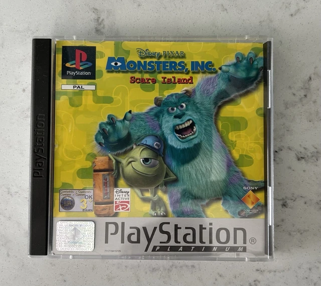 DISNEY PIXAR MONSTERS Inc. Scare Island for Sony PlayStation 1 Platinum ...