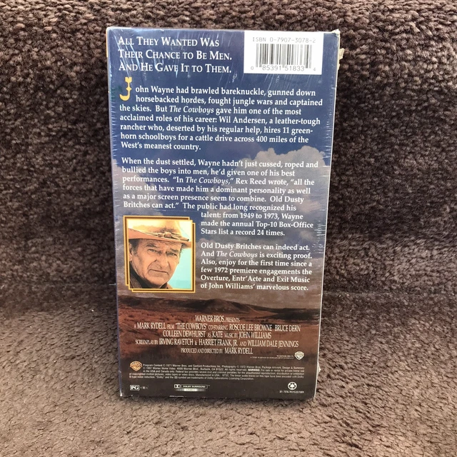 THE COWBOYS VHS 1997 Warner Bros Westerns Collection Sealed Vintage ...