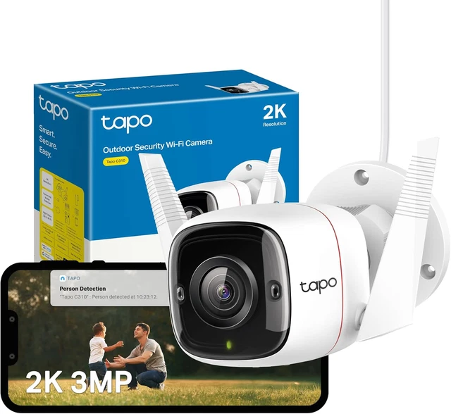 TAPO C310 2K 3MP Wired Security Camera Outdoor, Motion Detection, IP66 ...