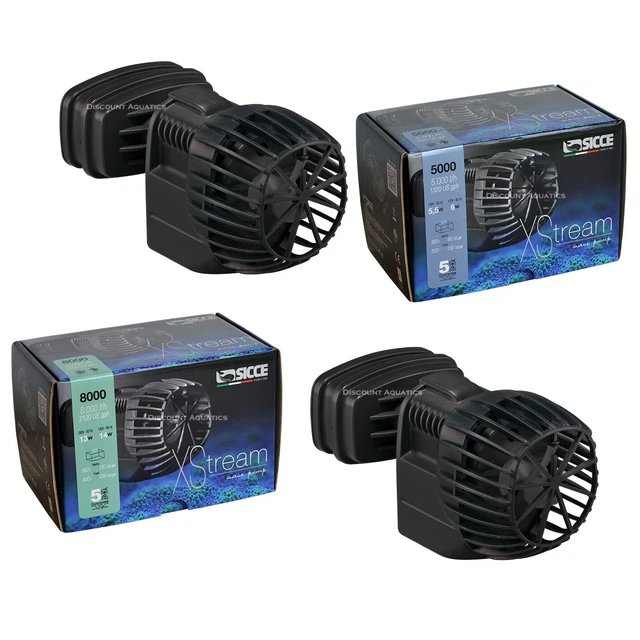 SICCE XSTREAM PUMP Wave Maker Powerhead Marine Reef Aquarium 3500-8000 ...