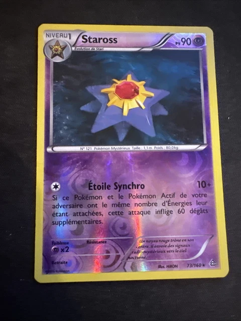 CARTE POKÉMON STAROSS 73/160 Rare Reverse Primo-choc XY 5 FR Neuf EUR 2,00 - PicClick FR