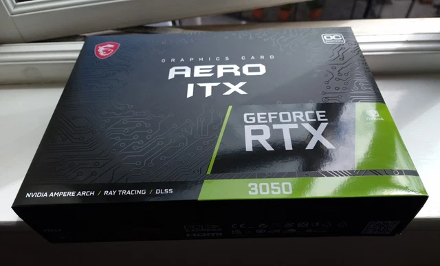 MSI AERO ITX GeForce RTX 3050 8G OC Graphics Card - ** BOX ONLY ** EUR ...