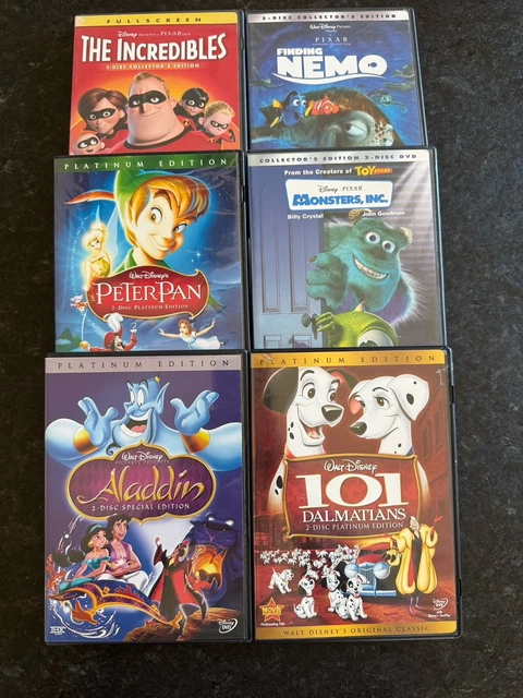 DISNEY CLASSIC MOVIES DVD Bundle Lion King Aladdin Toy Story Nemo Snow ...