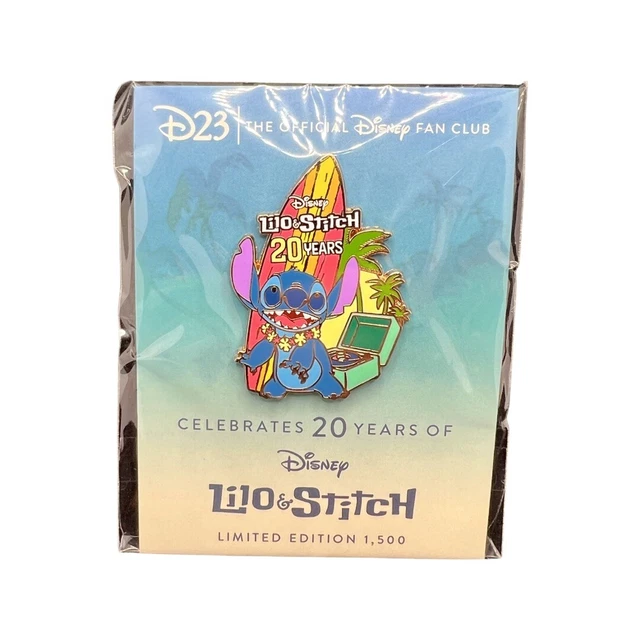 DISNEY D23 EXCLUSIVE Lilo & Stitch 20th Anniversary Pin - Limited ...