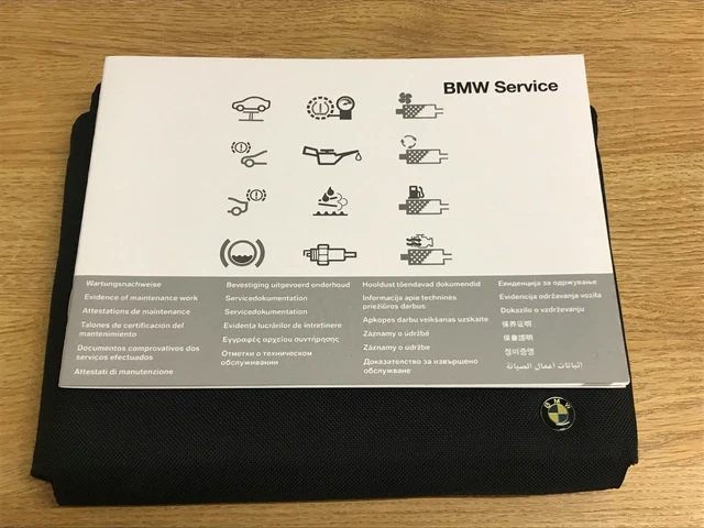 BMW Service Book Genuine BMW Service & Maintenance Log Book For 1, 2, 3 ...