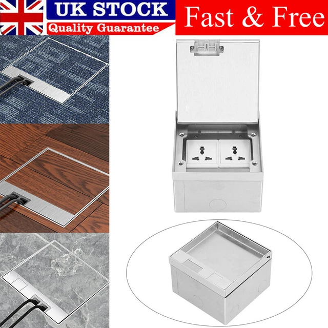 EMBEDDED FLOOR SOCKET Multi Ports Receptacle AC250V Stainless Steel ...
