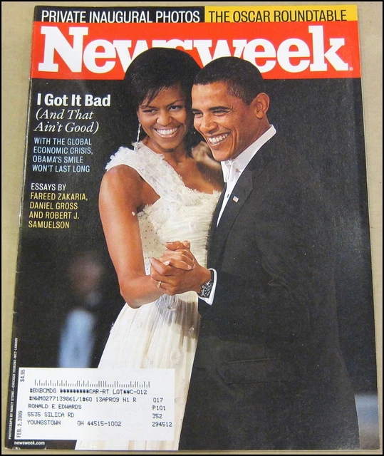 2/2/2009 NEWSWEEK MAGAZINE President Barack and Michelle Obama ...