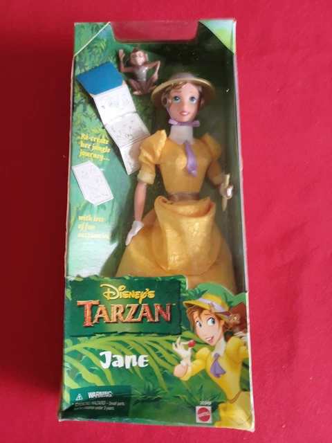 DISNEY'S TARZAN JANE Porter 11" Doll Vintage Mattel 1999 Barbie 22345 New In Box $80.70 ...