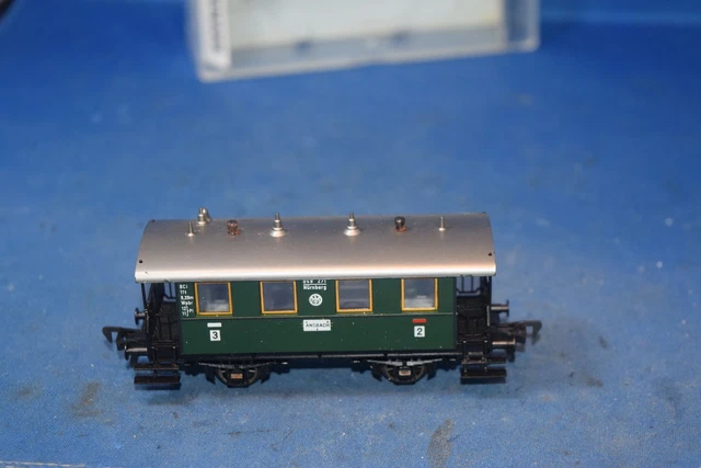 FLEISCHMANN 5052 'H0' 4 Wheel Balcony Coach 2nd/3rd 'Asbach' ( Mint In ...