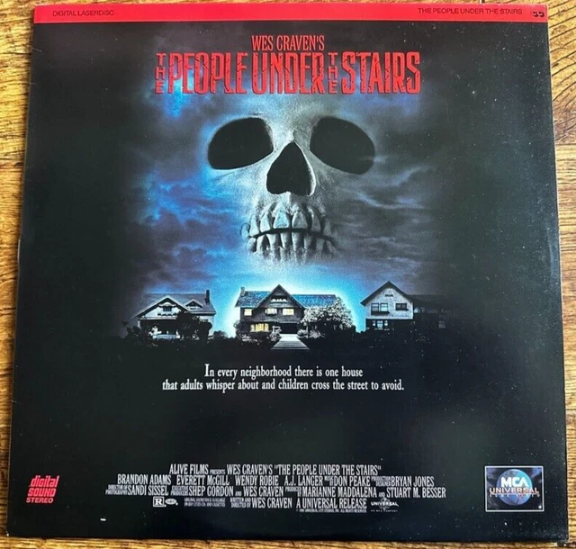 PEOPLE UNDER THE Stairs LaserDisc US NTSC 1991 Wes Craven Horror Movie ...
