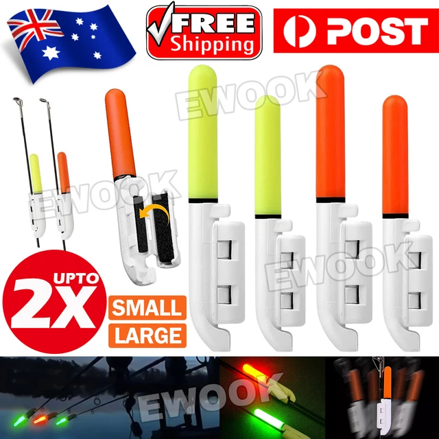NIGHT FISHING ROD Tip Alert Indicator Tools Led Induction Fish Bite ...