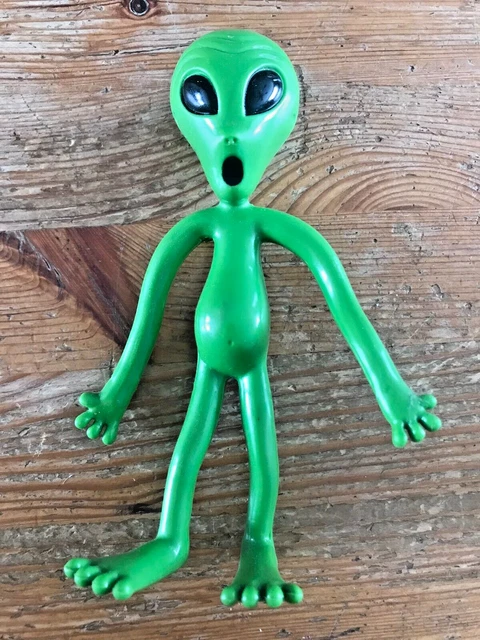 VINTAGE ALIEN LIFEFORM 6" Bendy Rubber 1997 Green Figure 6 ...