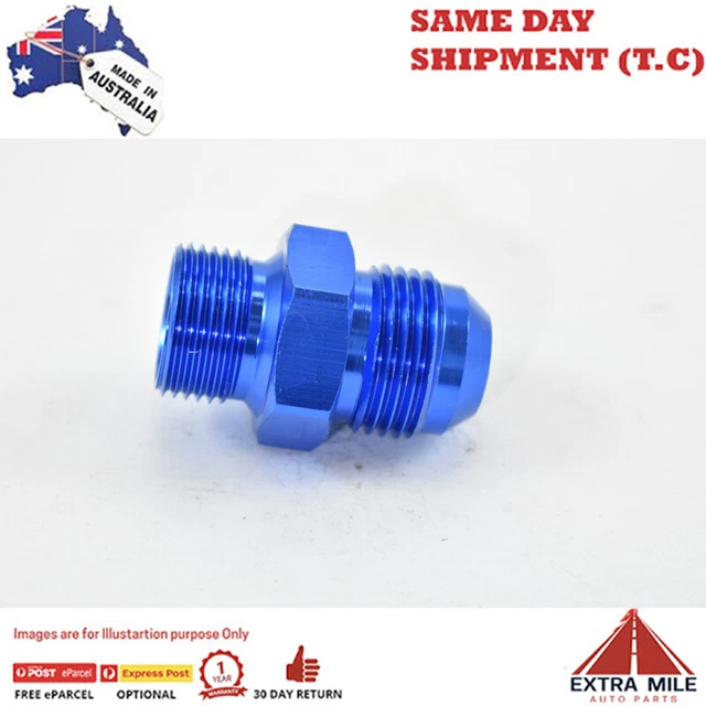 METRIC MALE M20X1.5 TO MALE FLARE AN -10 Blue $10.00 - PicClick AU
