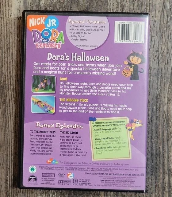 DORA THE EXPLORER - Doras Halloween (DVD, 2004) Very Good $6.90 ...
