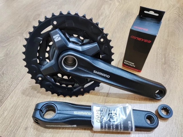 SHIMANO ALIVIO MTB FC-MT210-3 3x9 Speed Crankset 175mm Hollowtech II with BB UK £54.99 - PicClick UK