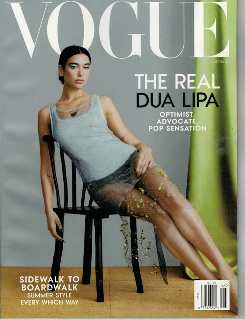 VOGUE MAGAZINE - Jun 2022 - Singer DUA LIPA / Model TINDI MAR ...