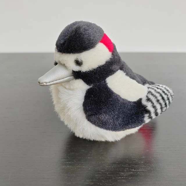K&M WILD REPUBLIC Great Spotted Woodpecker Bird Plush Soft Toy 2003 ...