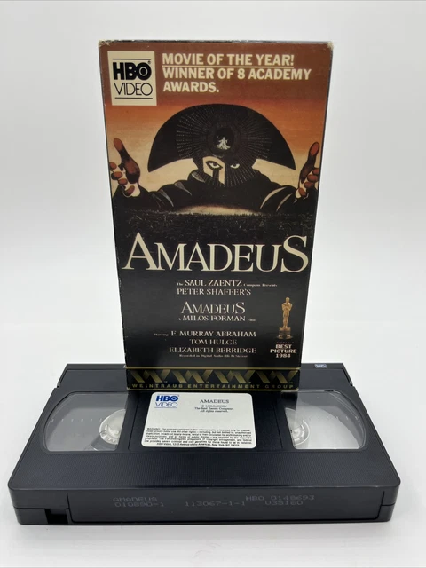 AMADEUS (VHS 1984) F. Murray Abraham, Tom Hulce, Elizabeth Berridge ...