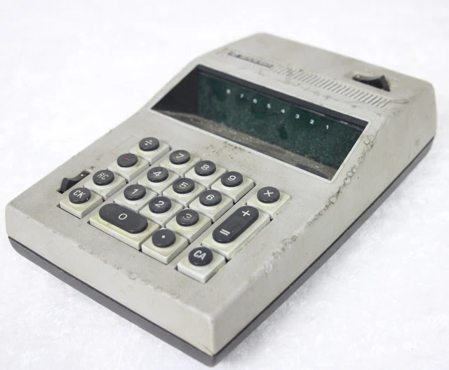 RARE SANYO ICC-805 Calculator Colour VFD Display Vintage Retro 1973 ...