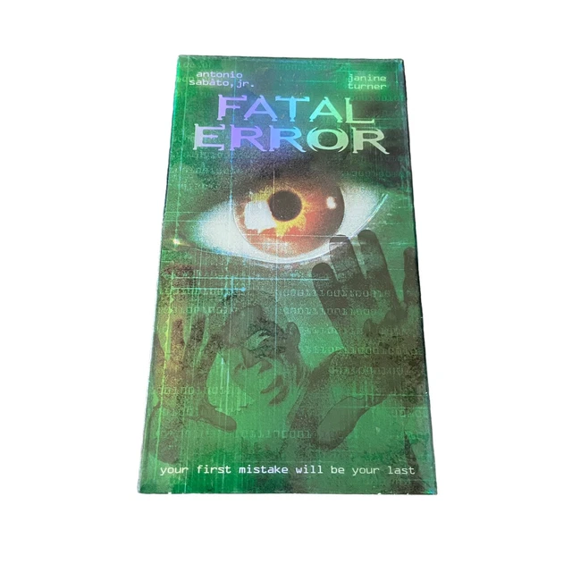 NEW SEALED FATAL Error VHS Tape Antonio Sabato Jr Suspense Thriller ...