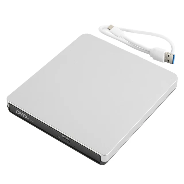 EXTERNAL CD DVD Drive Ultrathin USB3.0 Type C R RW CD DVD Burner For ...