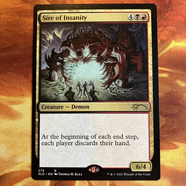 DÉMON RARE MTG Sire of Insanity Secret Lair Drop presque comme neuf ...