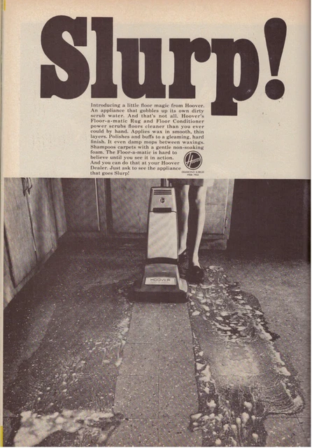 1968 HOOVER FLOOR a Matic Rug Floor Cond Diamond Jubilee Vintage Print ...