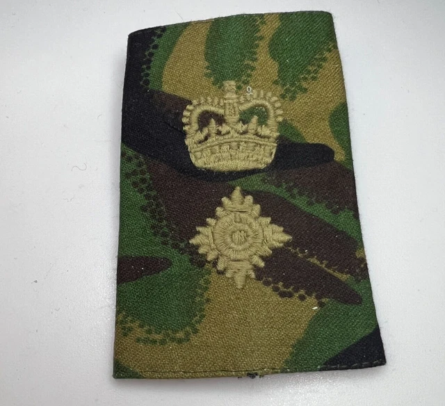 BRITISH ARMY LIEUTENANT Colonel Cloth Rank Slide Patch Badge 90 x 70 mm ...