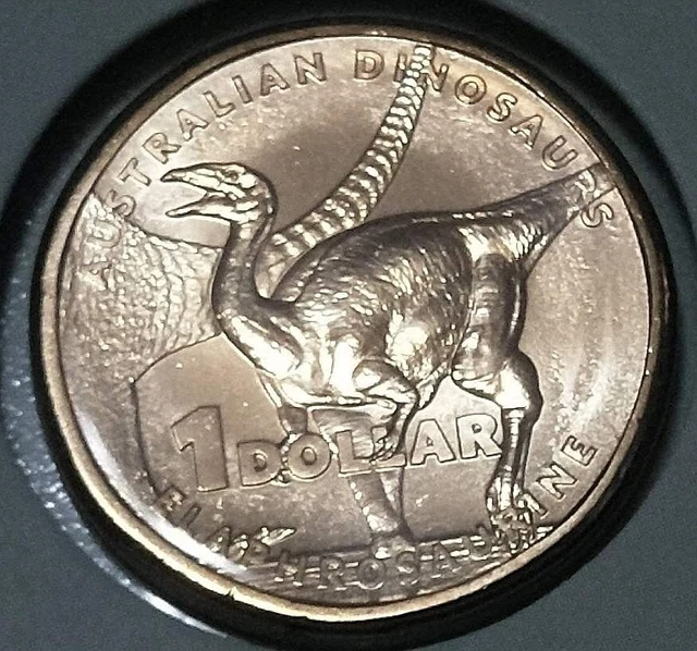 2022 $1 AUSTRALIAN Dinosaurs Dino Hunt - Elaphrosaurine - Uncirculated ...