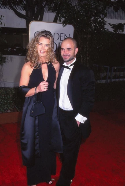 DIA BROOKE SHIELDS et Andre Agassi 1998 format Ko photographe P13-27-2 ...