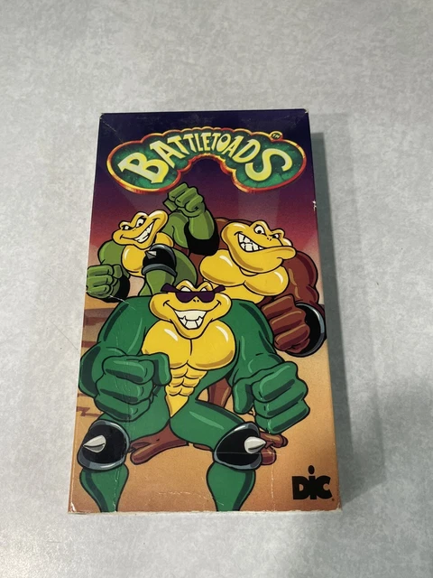 BATTLETOADS PILOT VHS Animated 1992 DIC Zits Rash Pimple Dark Queen VTG ...