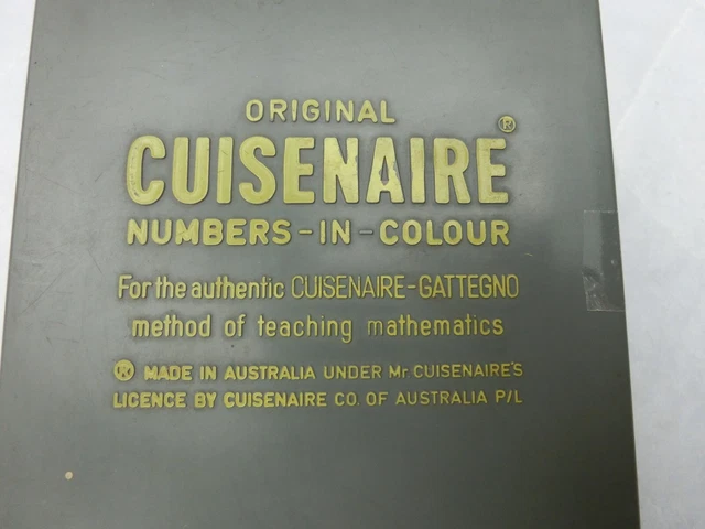 RARE VINTAGE CUISENAIRE Numbers-in-Color Mathematics Education Counting ...