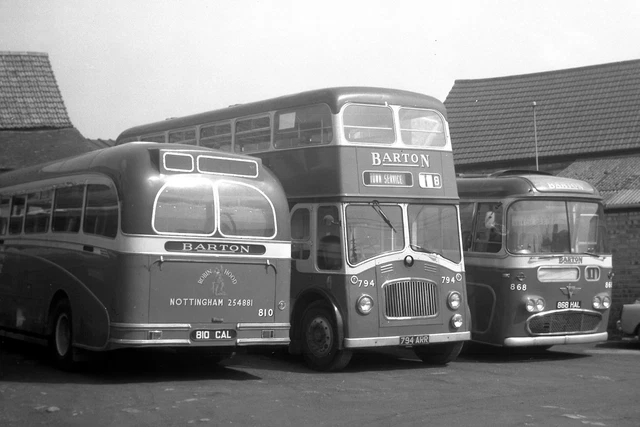 BARTON BUSES 810 794 868 Stamford Depot 1973 Bus Photo £1.50 - PicClick UK
