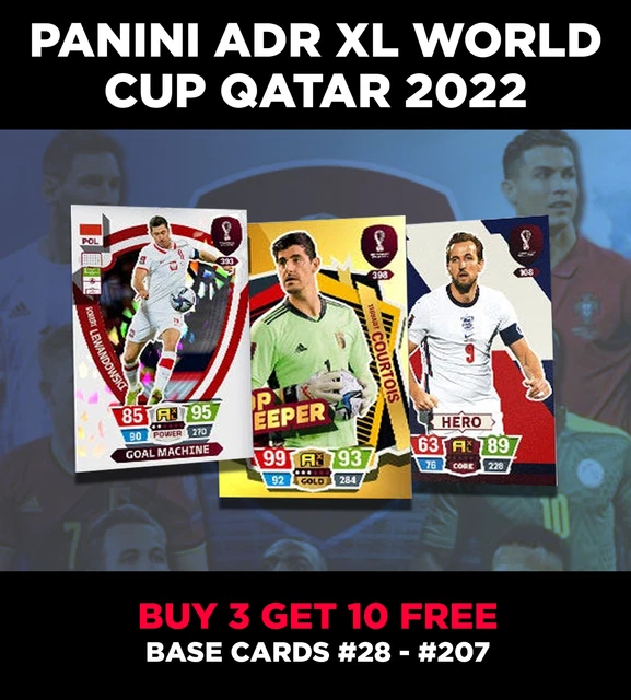 PANINI ADRENALYN XL Fifa World Cup Qatar 2022 Base Cards #28 - #207 £0. ...