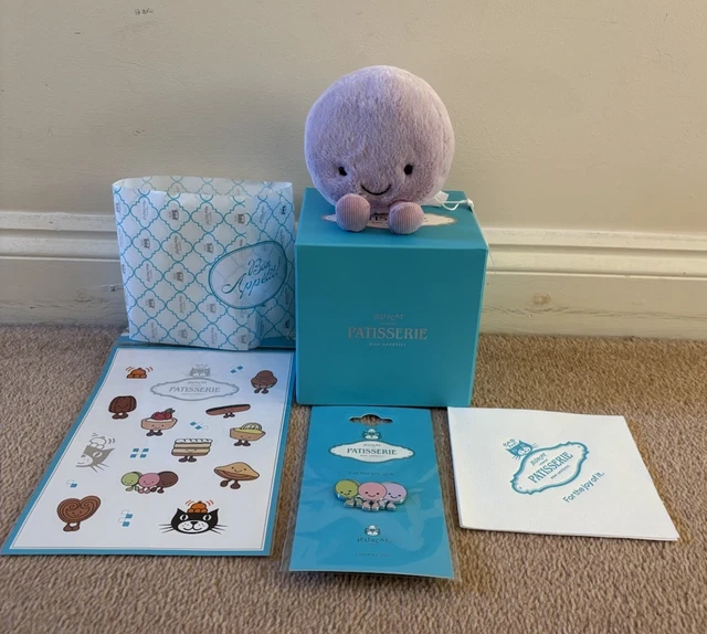 JELLYCAT AMUSEABLES PARIS Patisserie Exclusive May Macaron Bnwt £89.08 ...