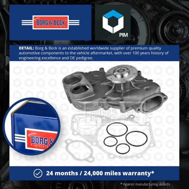 CV WATER PUMP BWP32704 Borg & Beck Coolant 51065006282 51065009282 ...