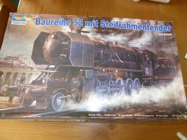 TRUMPETER 00210 GERMAN Baureihe 52 mit Steifrahmentender Armoured Train ...
