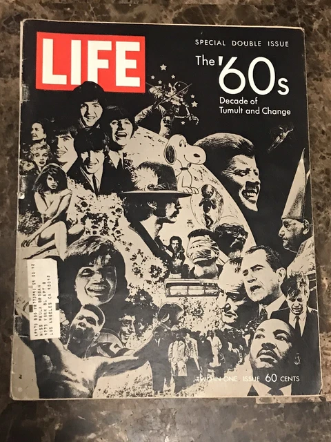 LIFE MAGAZINE DECEMBER 26 1969 THE 60'S DECADE OF TUMULT & CHANGE ...