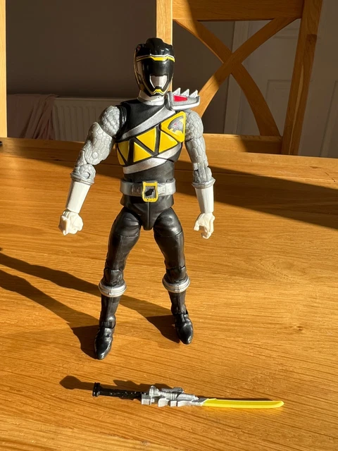 POWER RANGERS DINO Charge Black Ranger Lightning Collection with Sabre ...