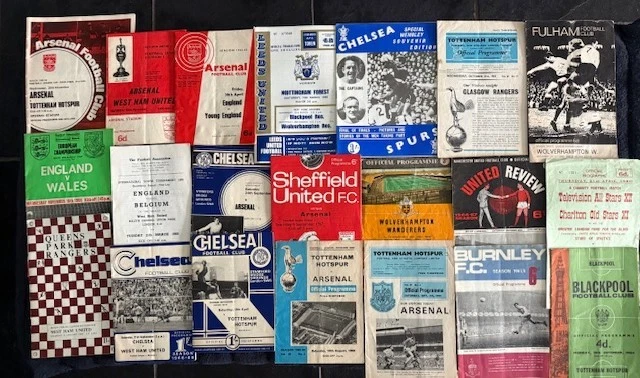 1960S FOOTBALL PROGRAMMES (42) very rare/vintage collection - good ...