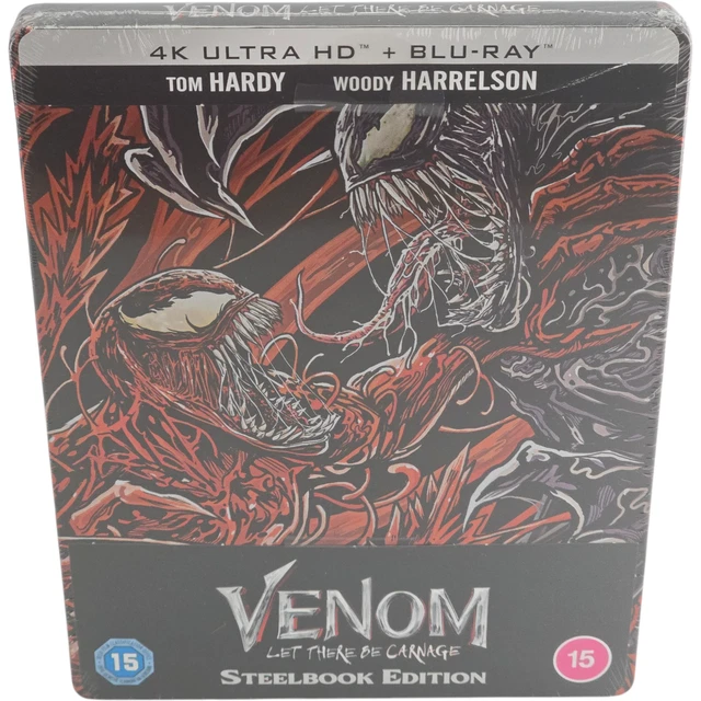 VENOM: LET THERE Be Carnage 4K Ultra HD + Blu-Ray SteelBook Zavvi Tom Hardy B £97.69 - PicClick UK